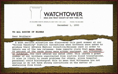 Watchtower “No Blood Card” | AJWRB.org